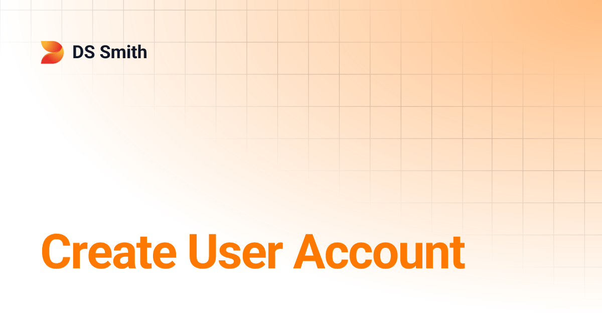 Create User Account | DS Smith